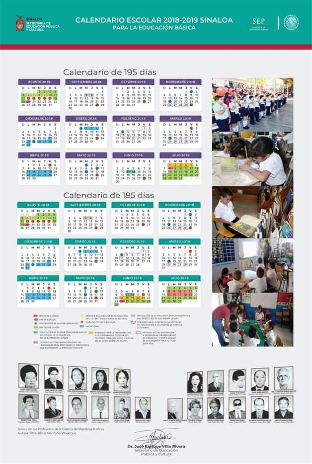 Presenta SEPyC el Calendario Escolar 2018-2019 Sinaloa | Luz Noticias