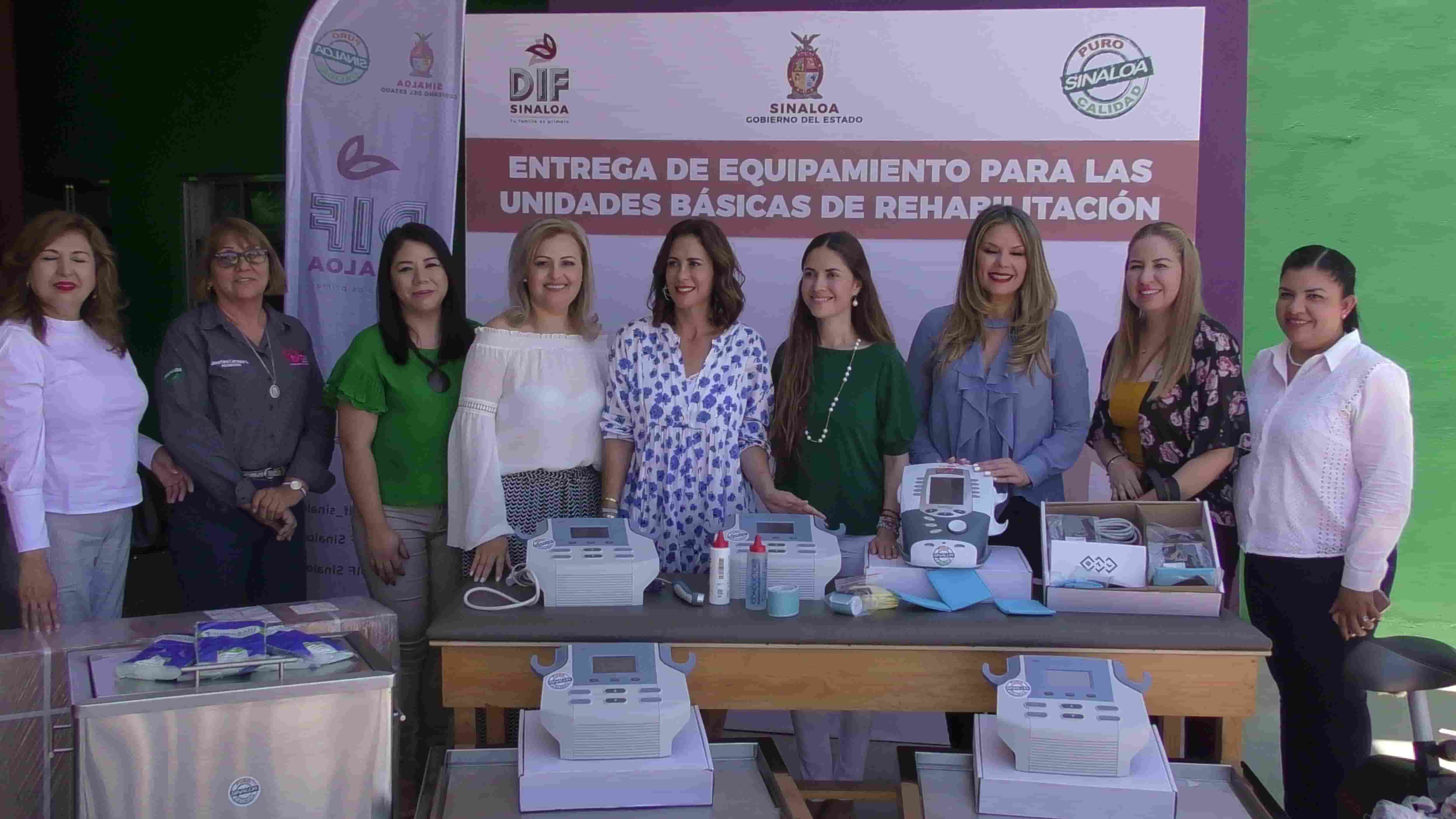 DIF Sinaloa dona equipo para Unidades Básicas de Rehabilitación