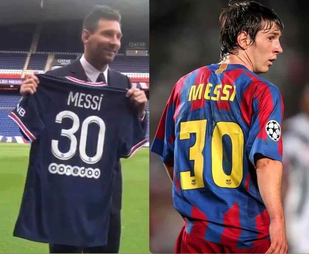 Lionel Messi usará el dorsal número 30 con el PSG